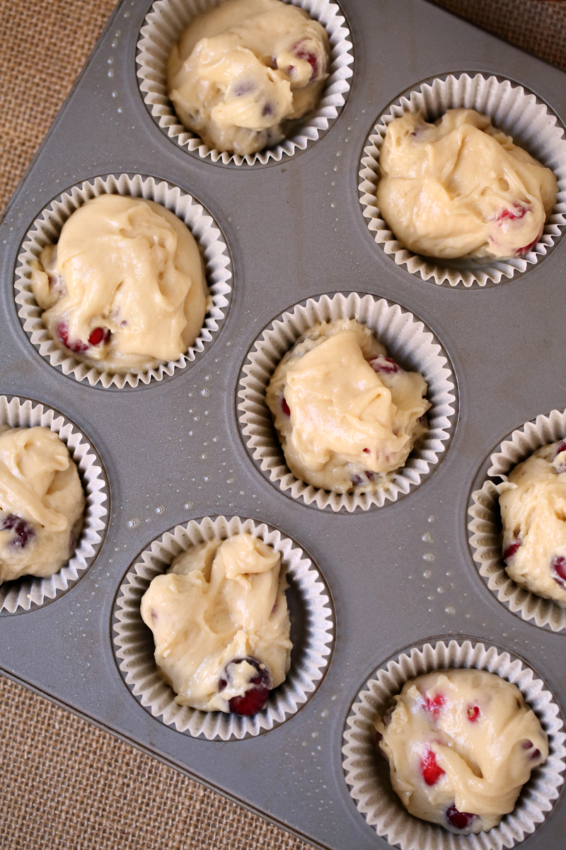 Festive Holiday Cranberry Muffins with Rich Butter Sauce