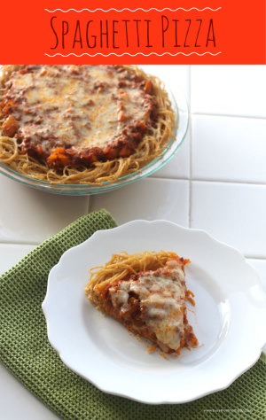 Easy Spaghetti Pizza Recipe