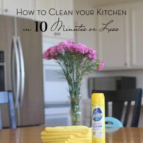 How to Clean your Kitchen in 10 Minutes or Less