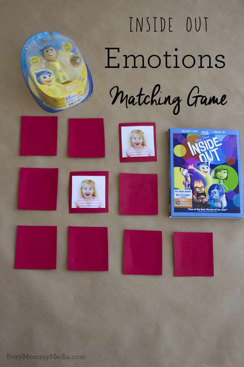 Inside Out Emotions Matching Game