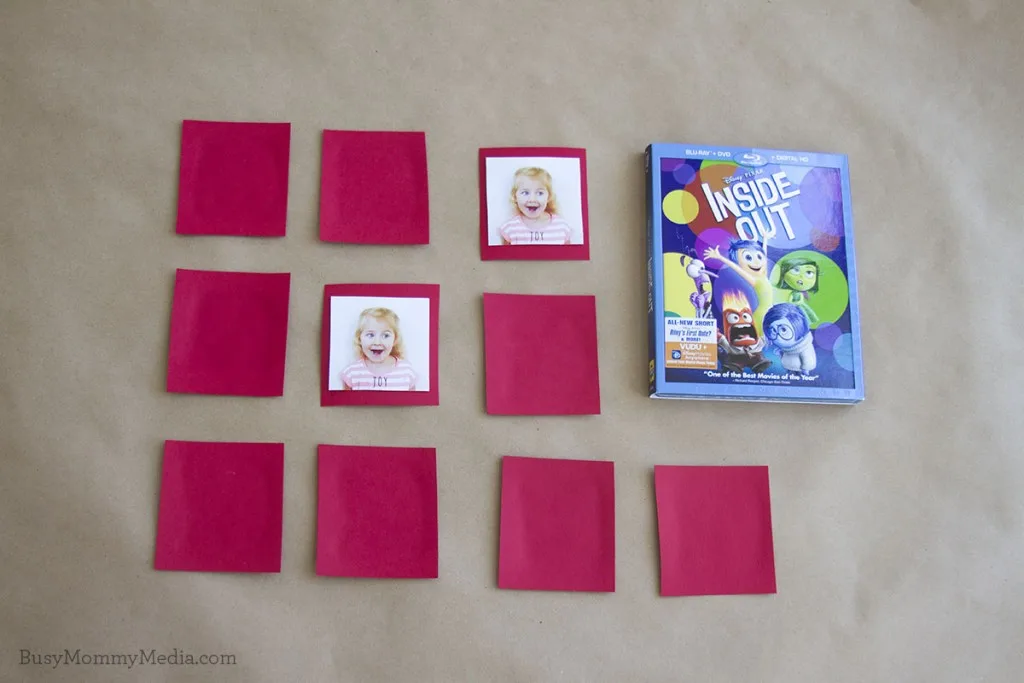 Inside Out Emotions Matching Game