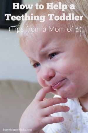 How to Help a Teething Toddler (Tips from a Mom of 6)