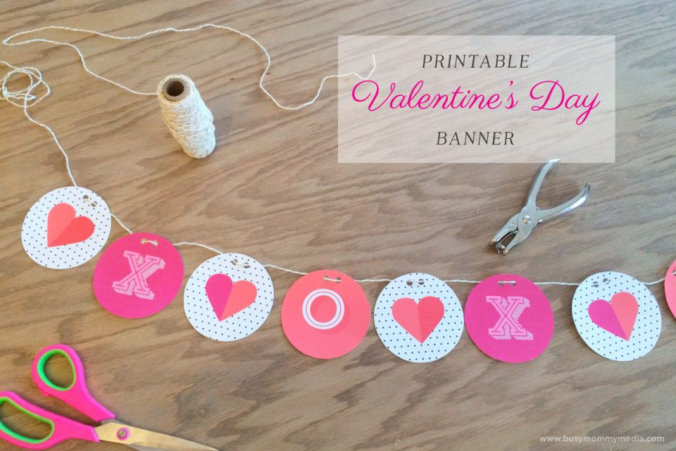 Printable Valentine's Day Banner