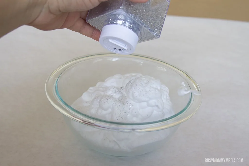 Shaving Cream Puffy Paint Snowflakes