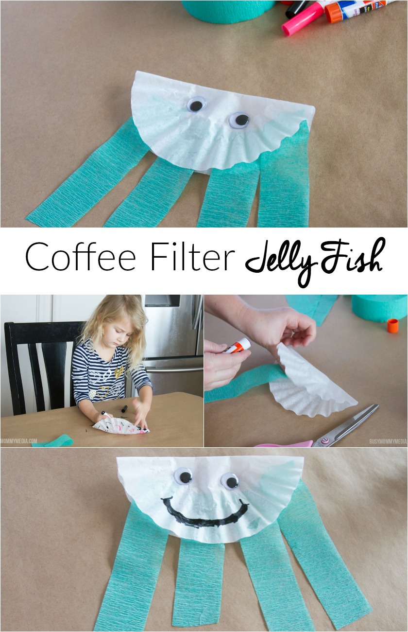Coffee Filter Jellyfish Craft