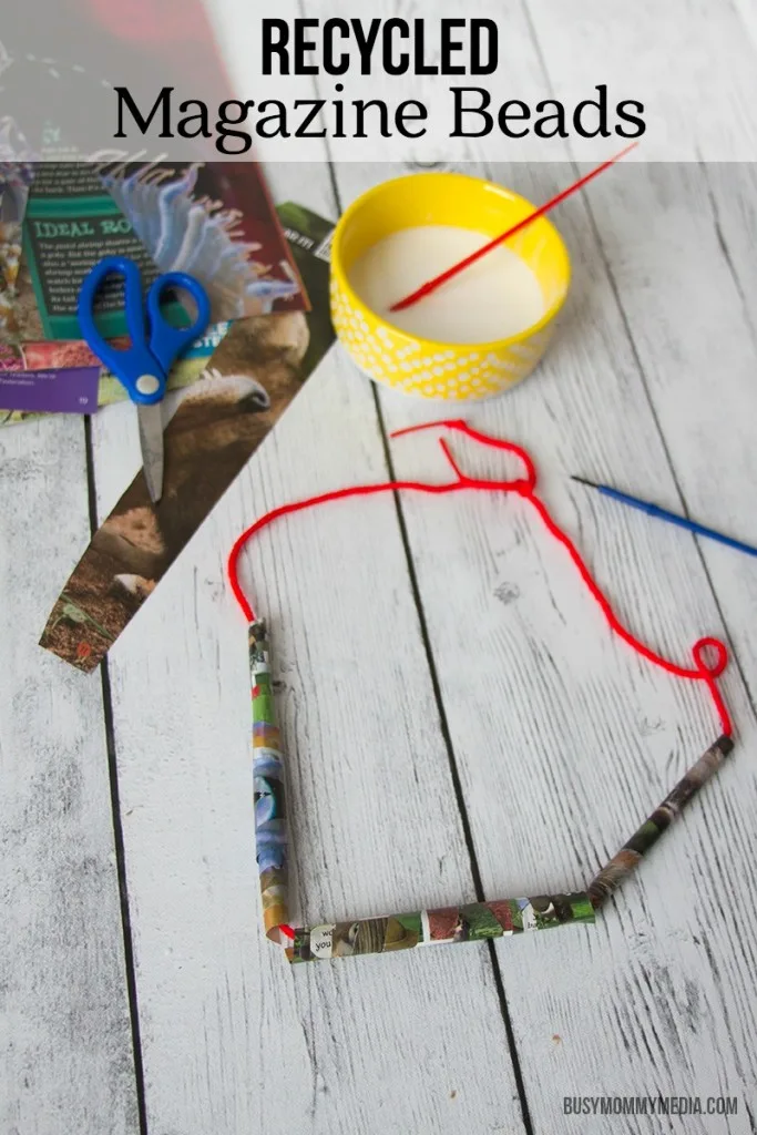 Recycled Magazine Beads