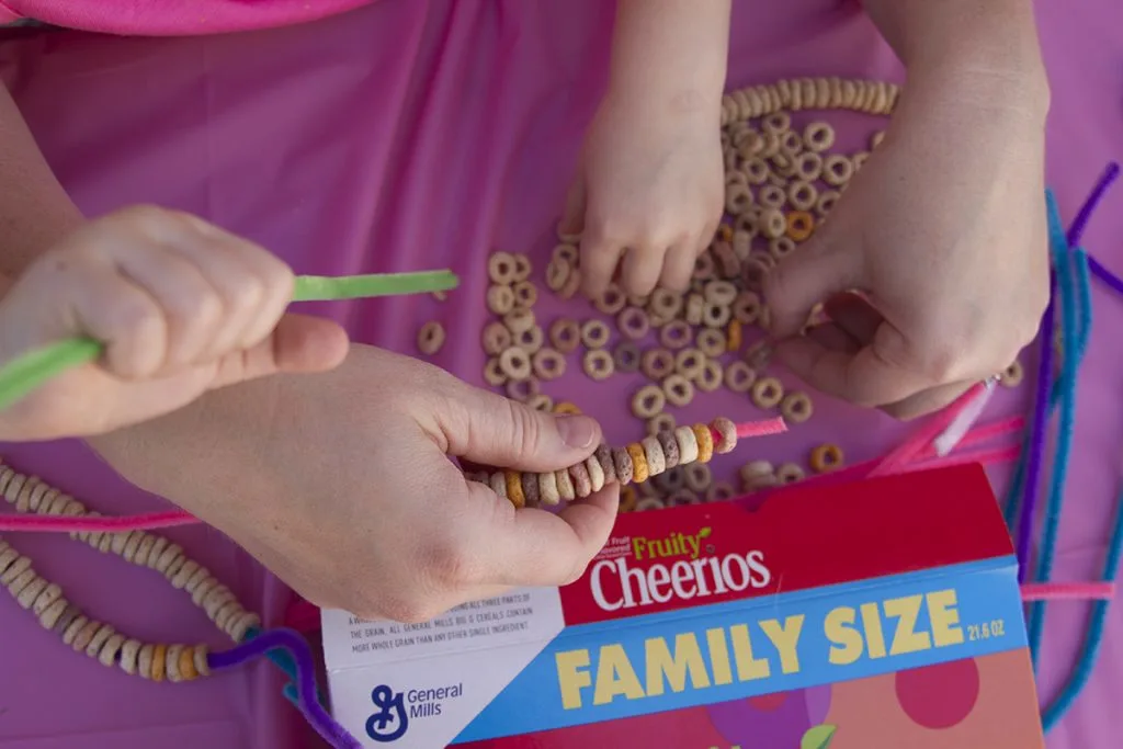 DIY Cheerios Treat Bracelets