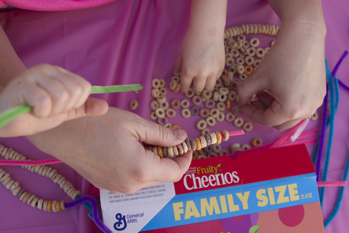 DIY Cheerios Treat Bracelets