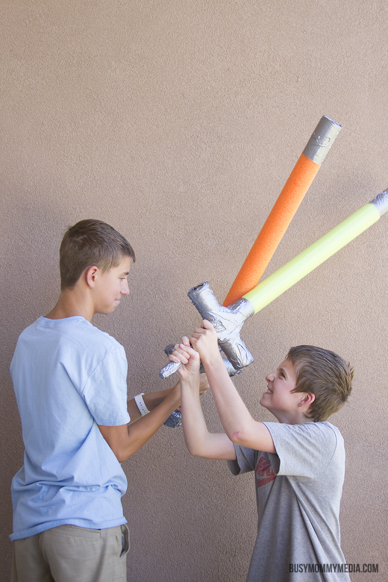 DIY Pool Noodle Swords