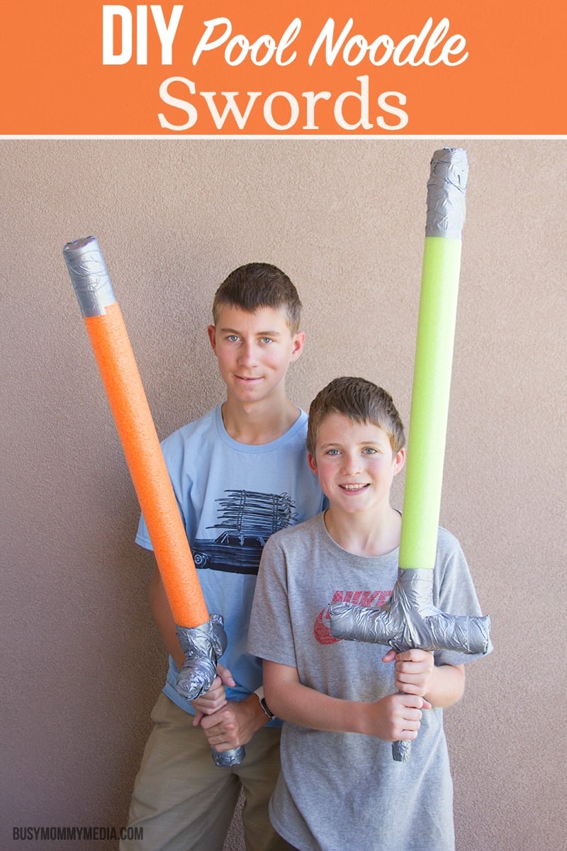 DIY Pool Noodle Swords