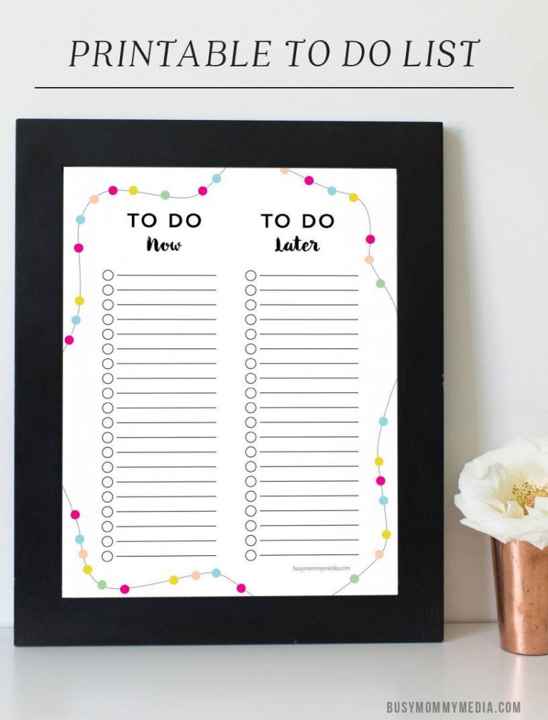 Prioritize Life with this Printable To-Do List