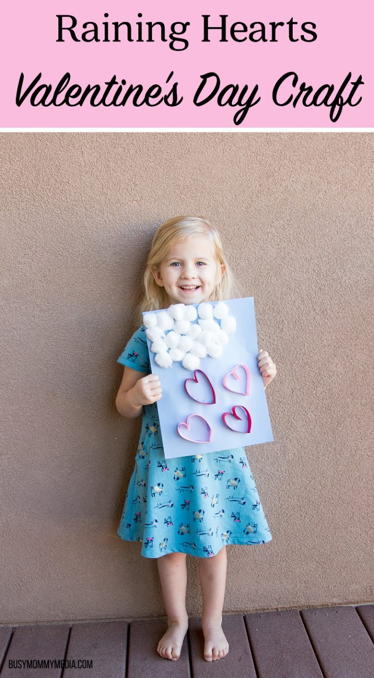 Raining Hearts Valentine's Day Craft