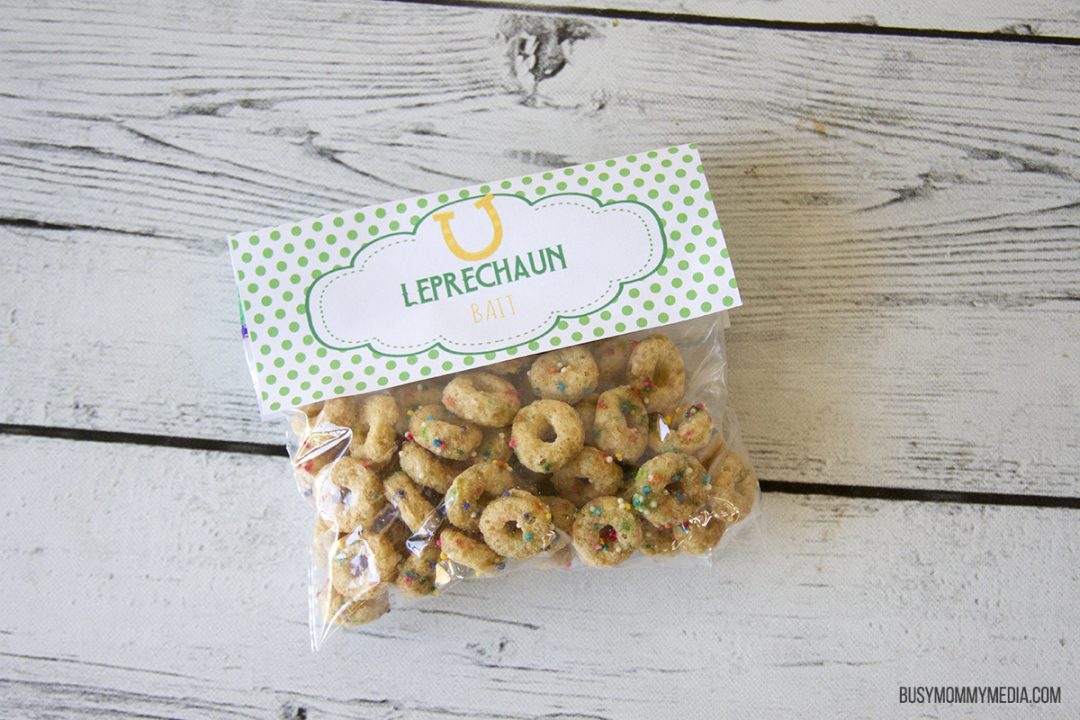 Leprechaun Bait - Printable St. Patrick's Day Bag Topper