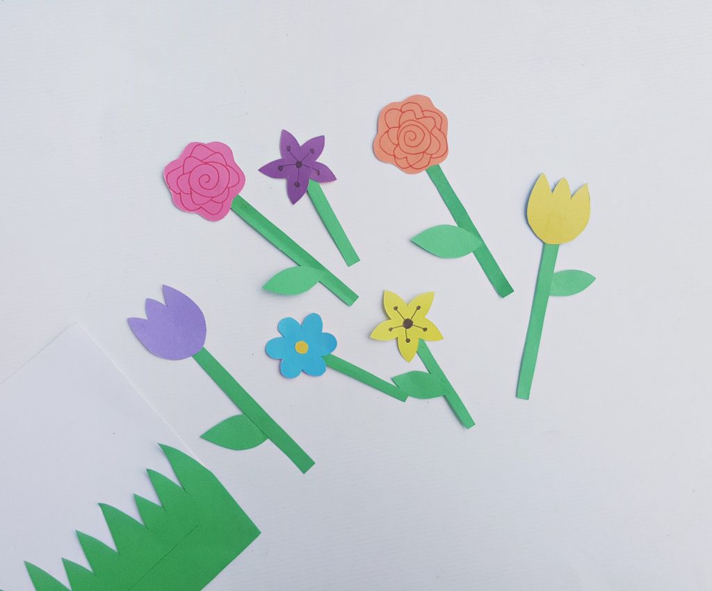 Summer Crafts for Kids - Paper Flower Garden