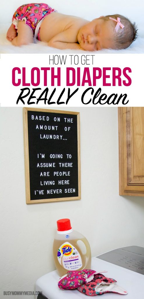 How to Get Cloth Diapers REALLY Clean