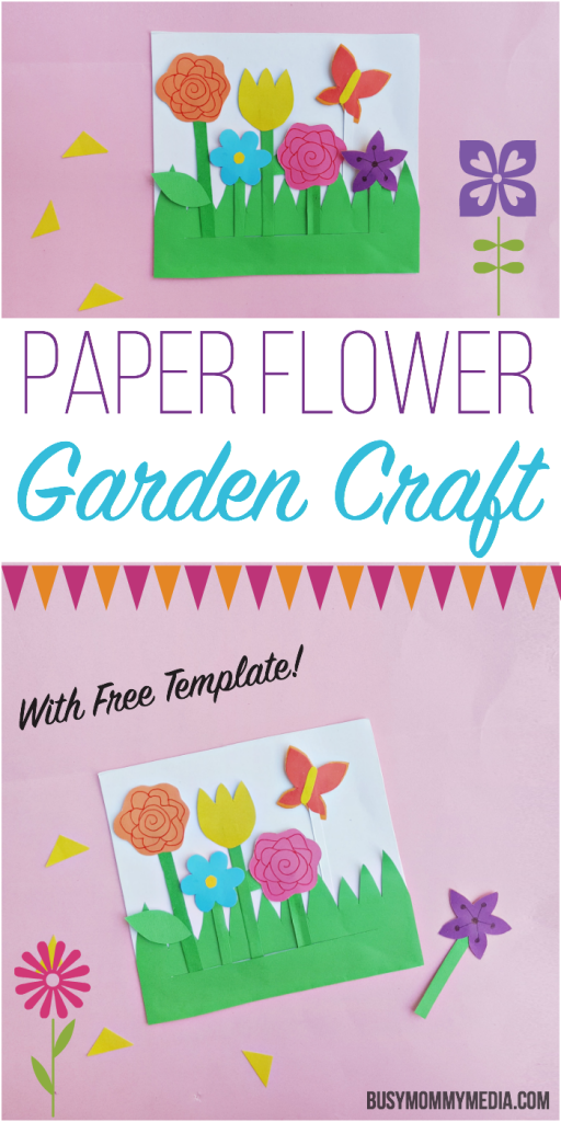 Summer Crafts for Kids - Paper Flower Garden