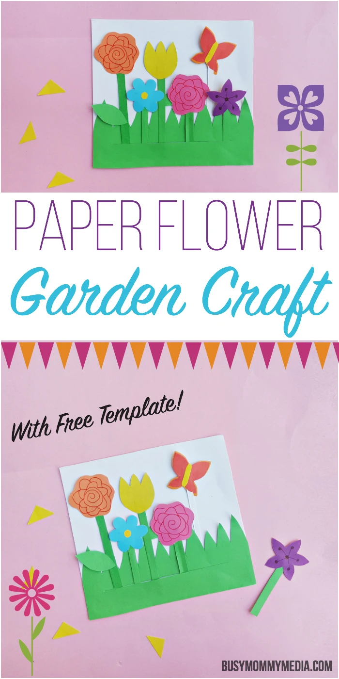 Summer Crafts for Kids - Paper Flower Garden