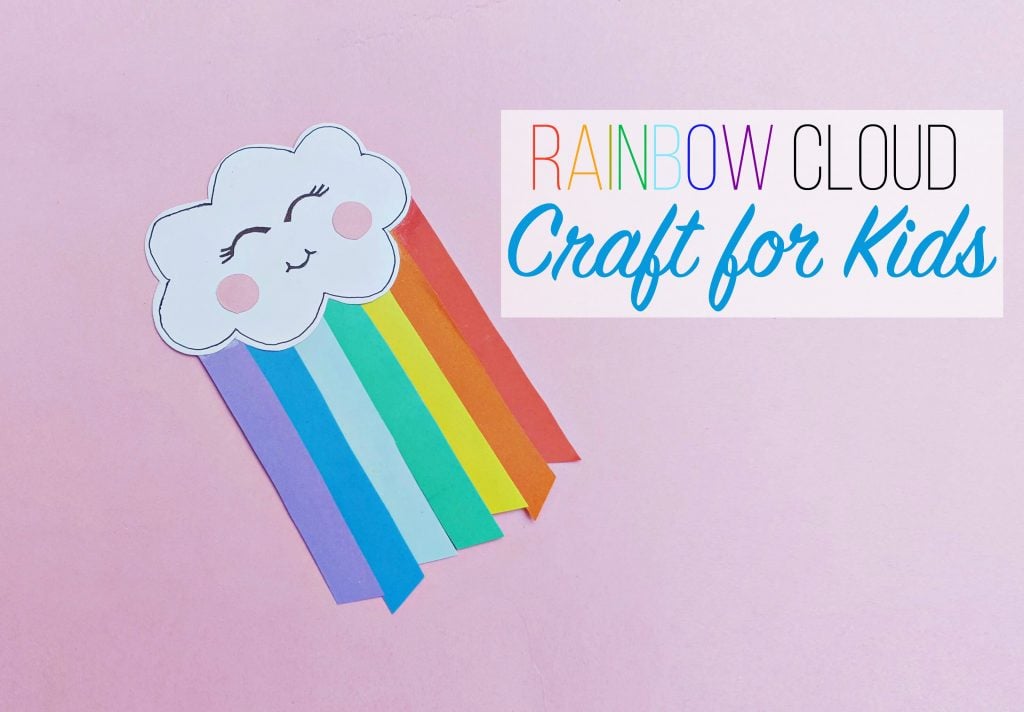 Rainbow With Clouds Template
