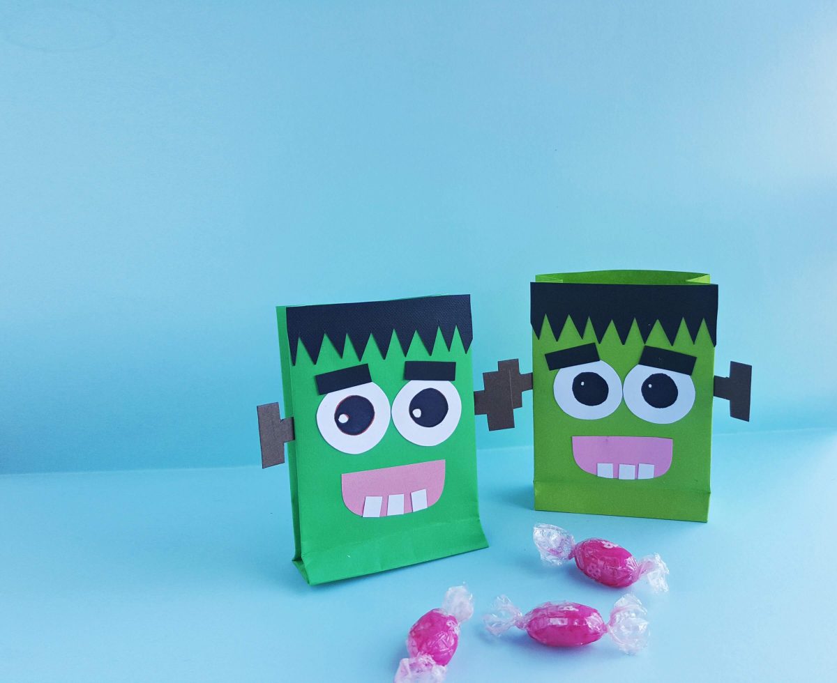 Frankenstein Halloween Treat Bag Craft
