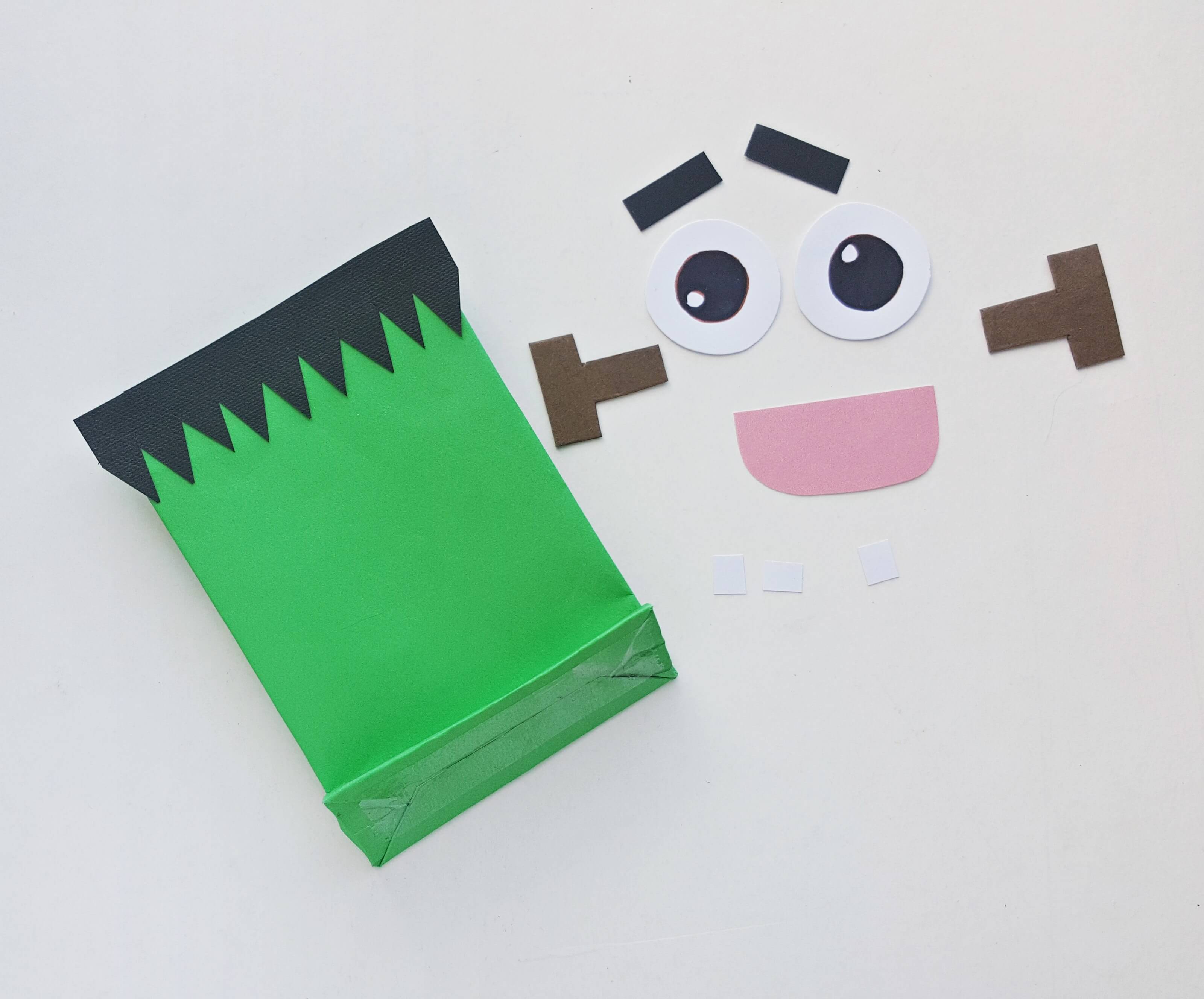 Frankenstein Halloween Treat Bag Craft