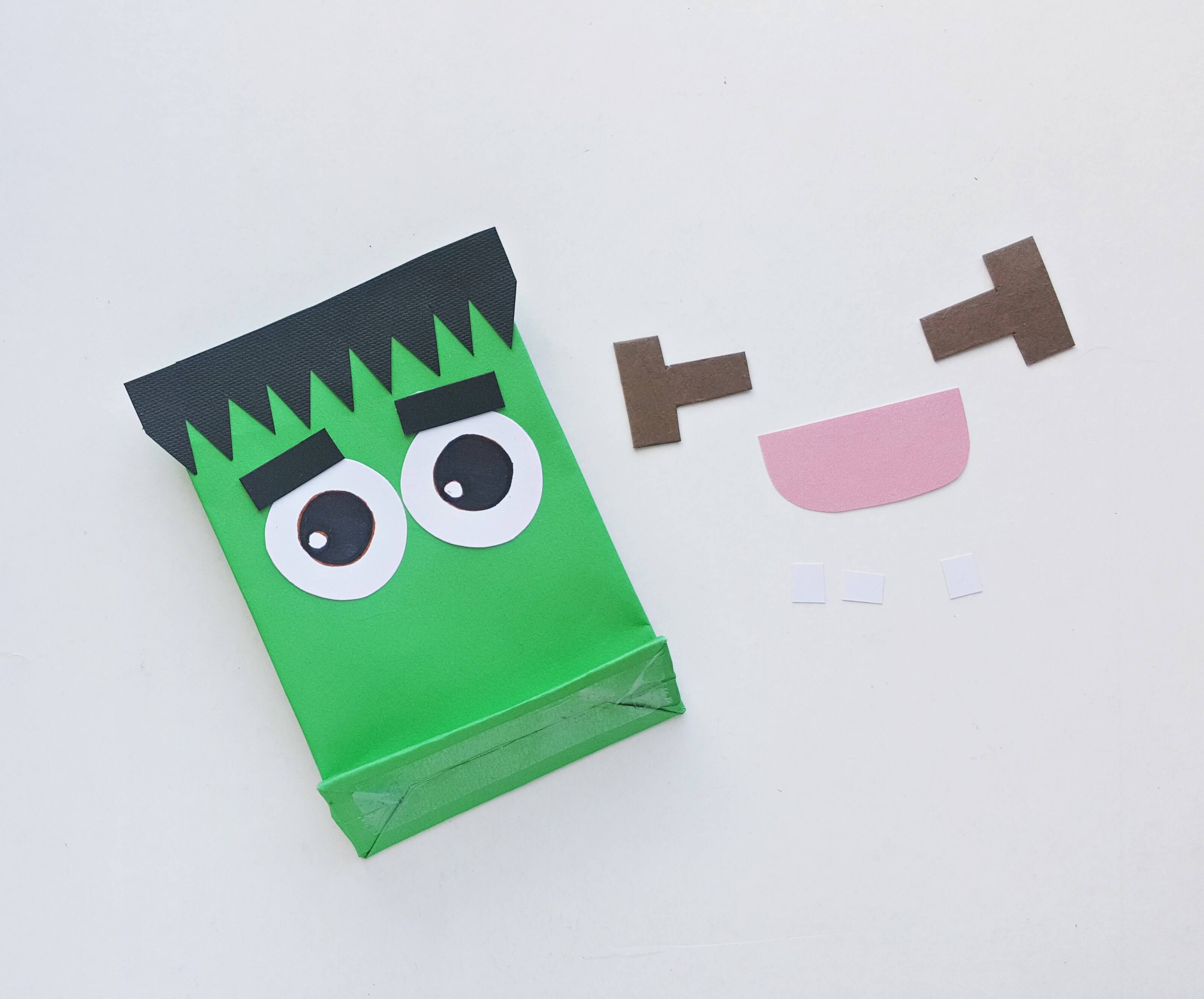 Frankenstein Halloween Treat Bag Craft