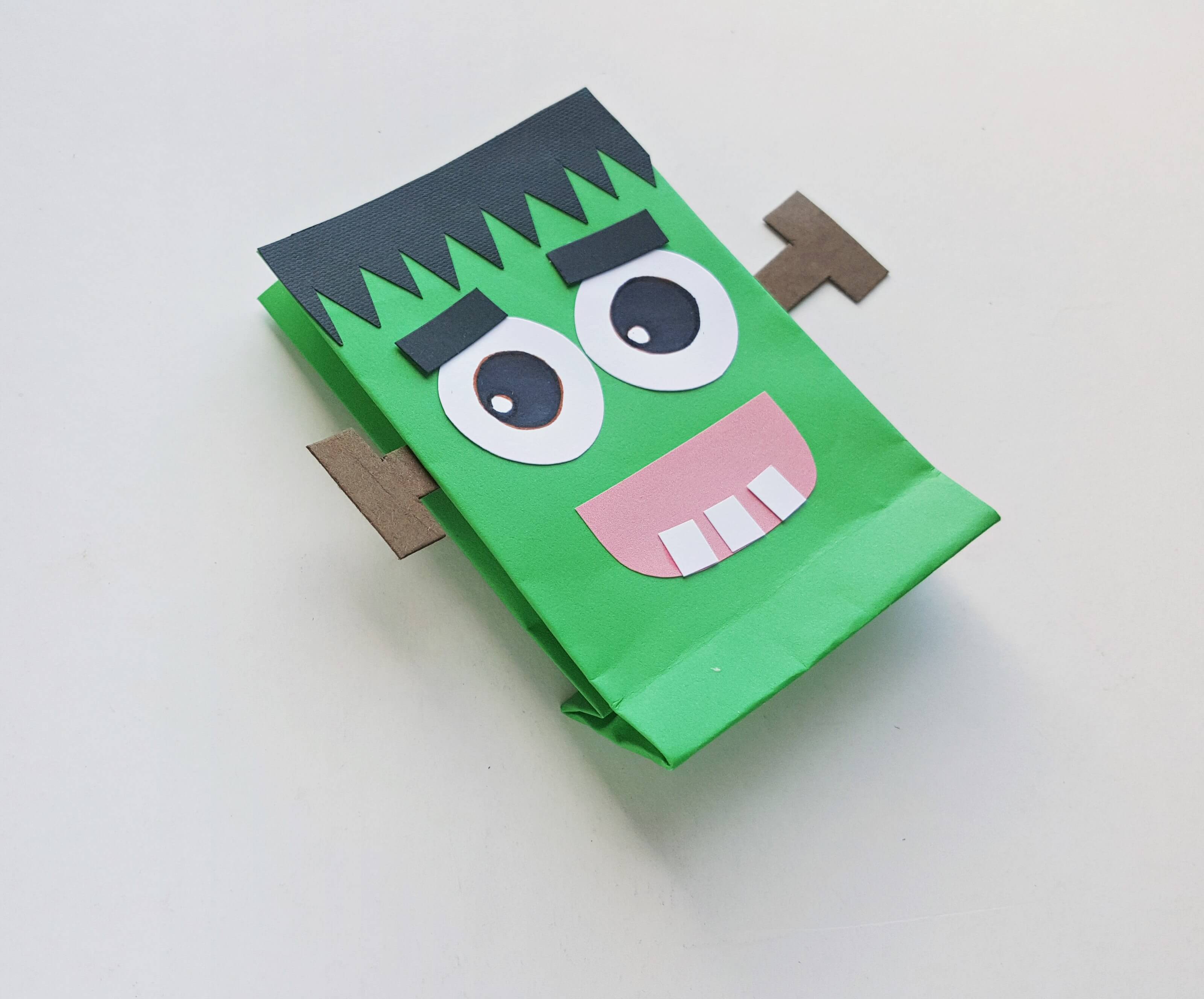 Frankenstein Halloween Treat Bag Craft