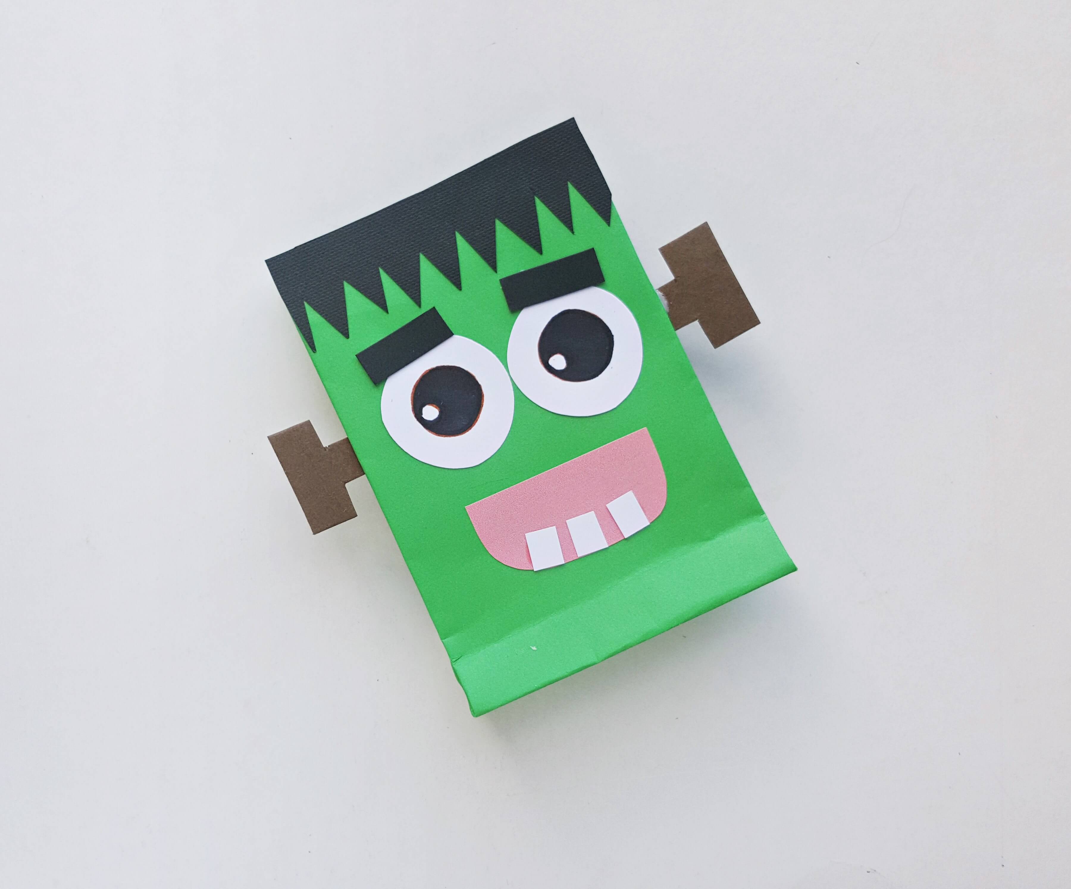 Frankenstein Halloween Treat Bag Craft