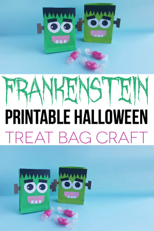 Frankenstein Halloween Treat Bag Craft