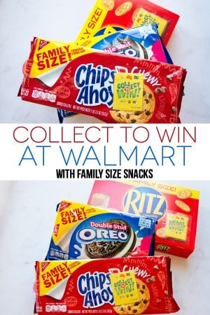 Collect To Win at Walmart with Family Size Snacks