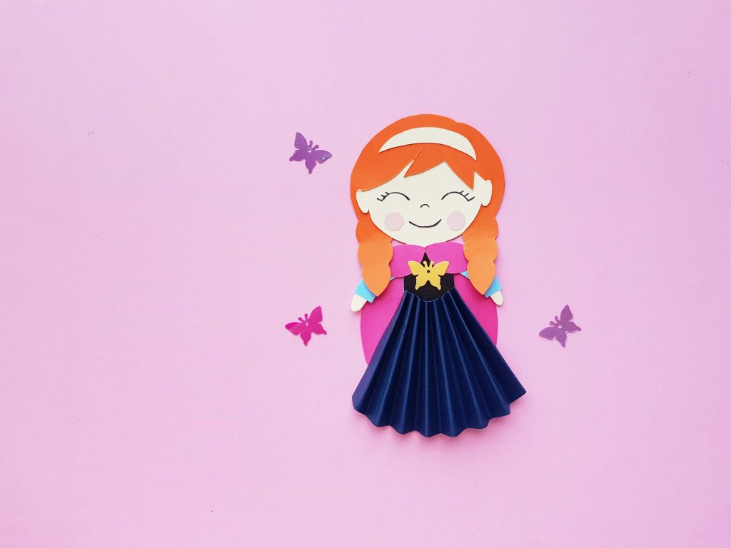 Princess Anna - Frozen Craft for Kids (with Printable Template)