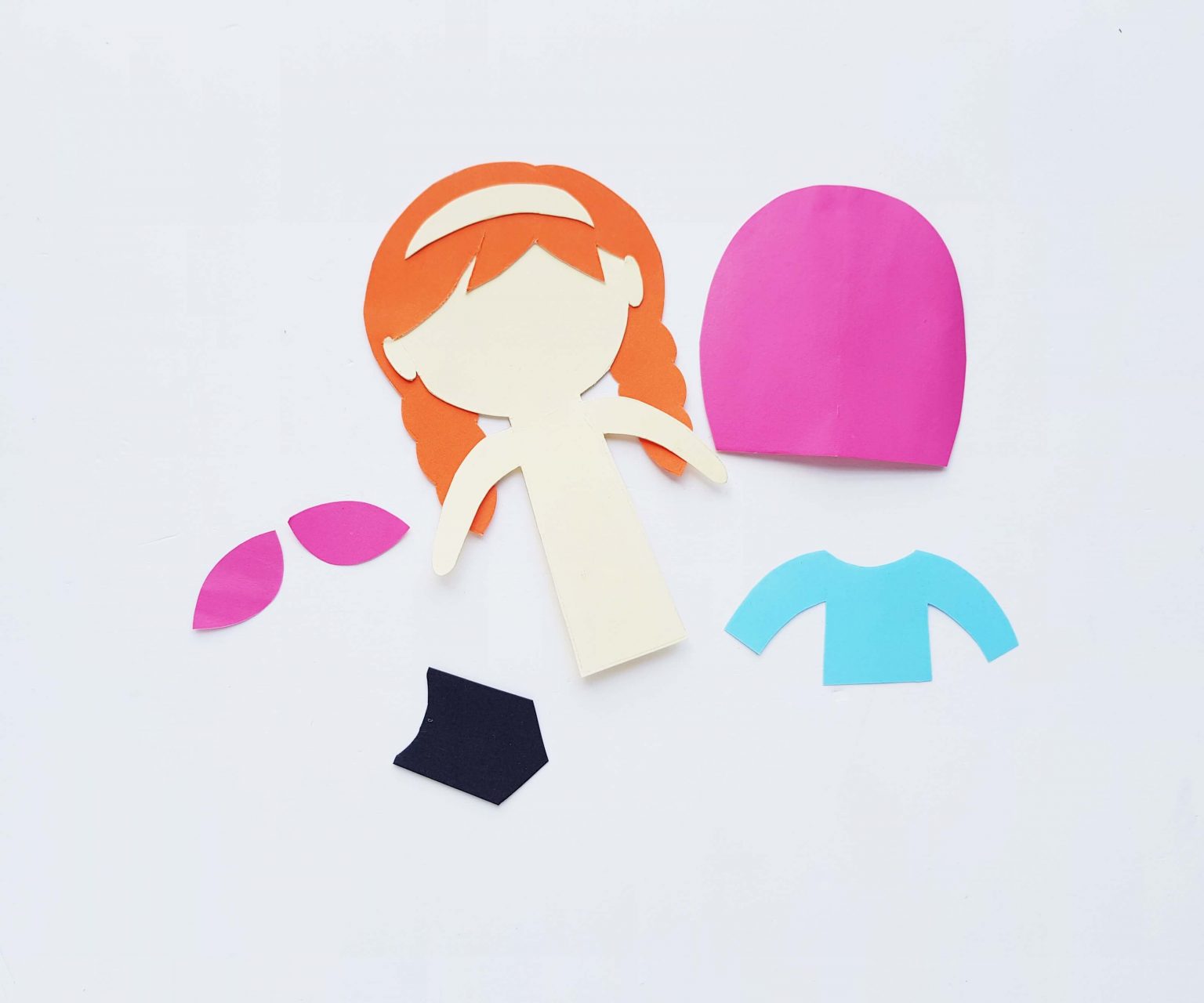 Princess Anna - Frozen Craft for Kids (with Printable Template)