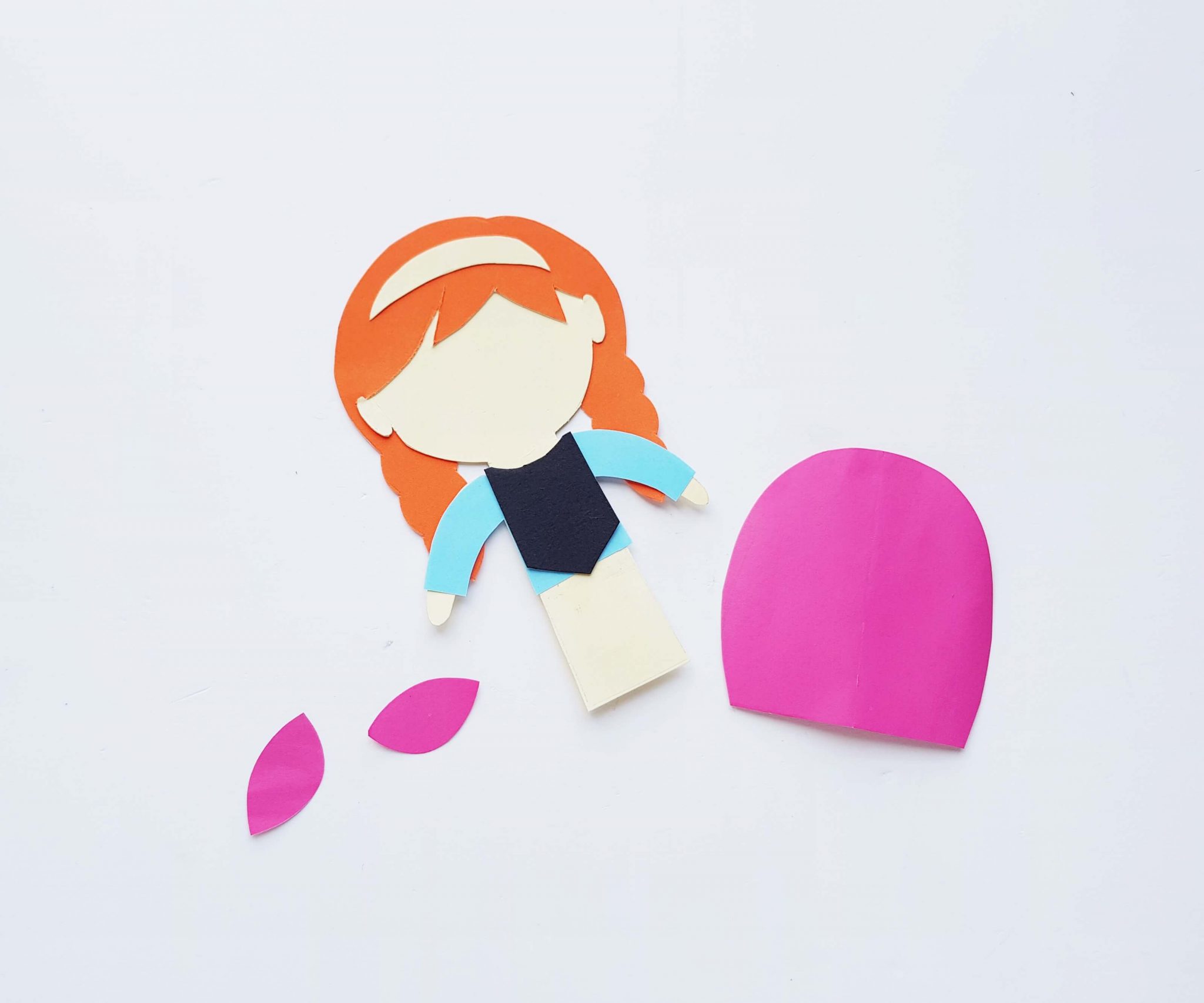 Princess Anna - Frozen Craft for Kids (with Printable Template)