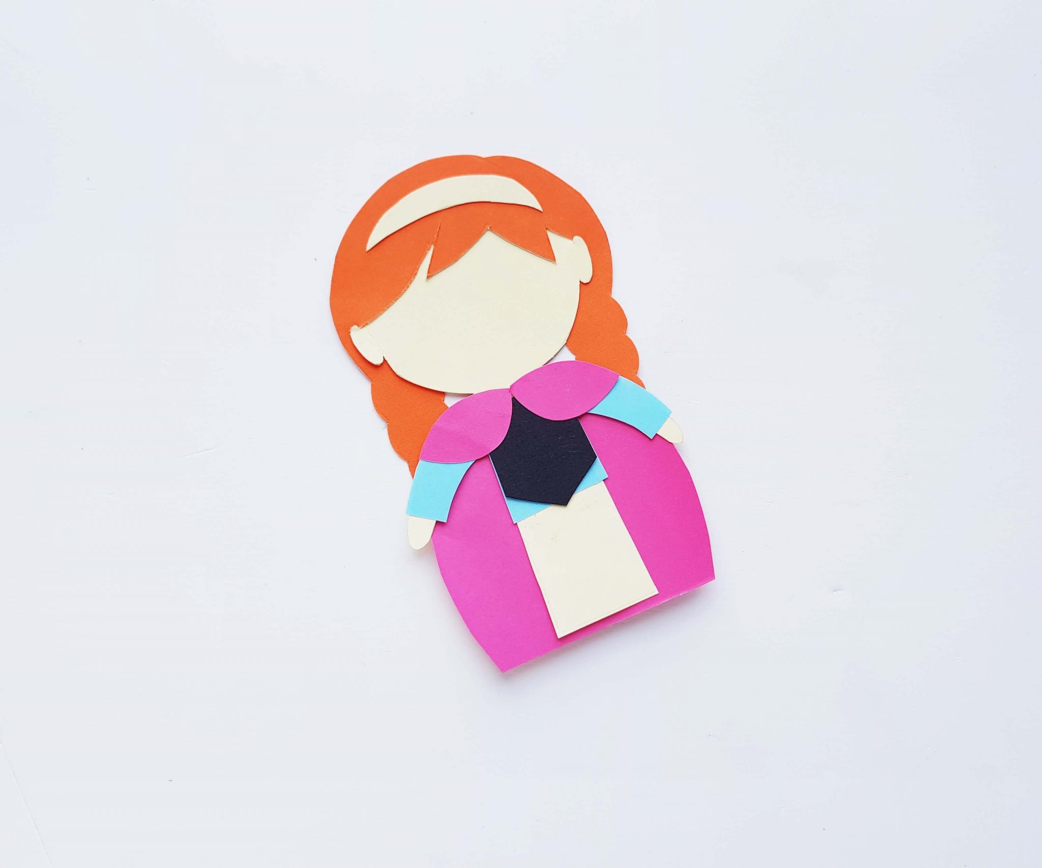 Princess Anna - Frozen Craft for Kids (with Printable Template)