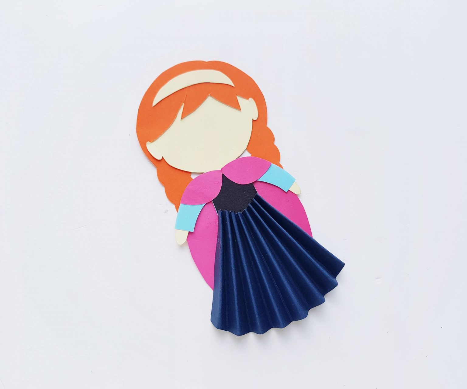 Princess Anna - Frozen Craft for Kids (with Printable Template)