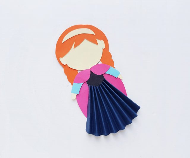 Princess Anna - Frozen Craft for Kids (with Printable Template)