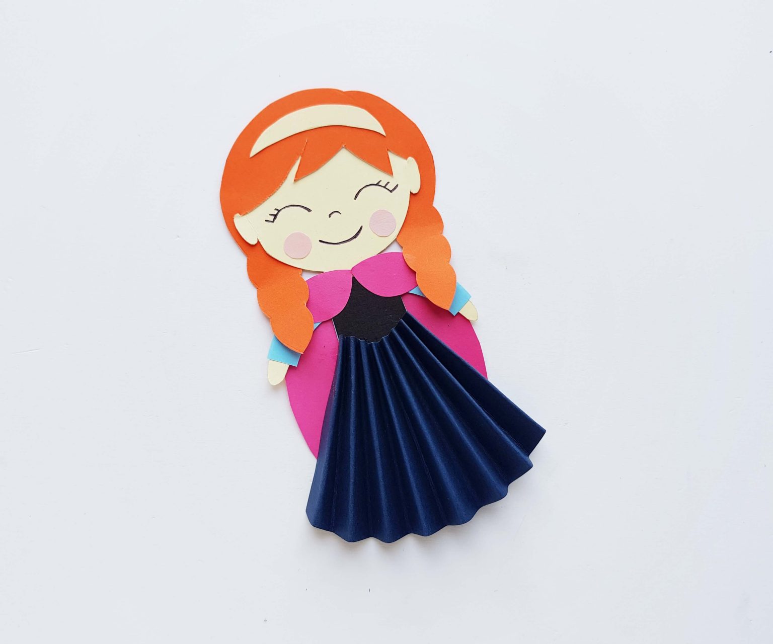 Princess Anna - Frozen Craft for Kids (with Printable Template)