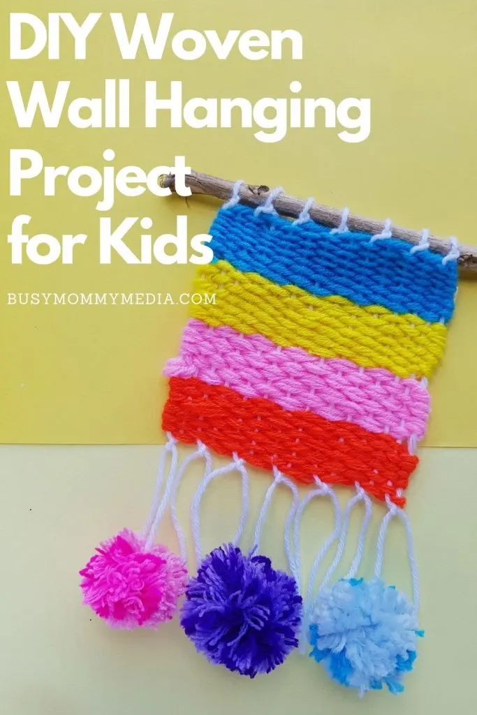 DIY Woven Wall Hanging Project for kids