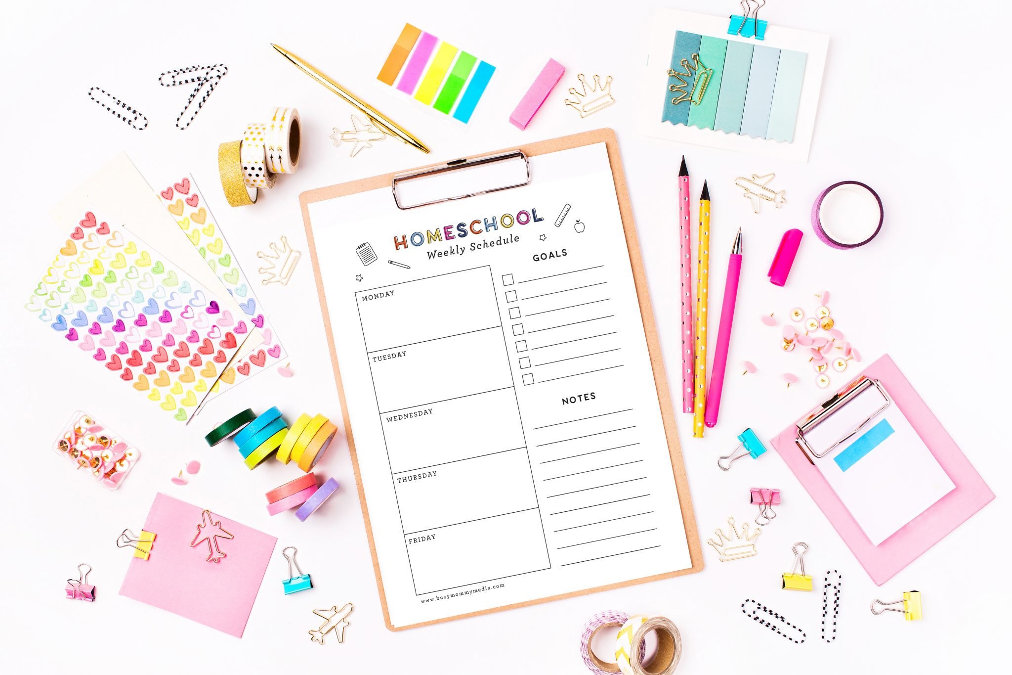 Printable Weekly Homeschool Schedule
