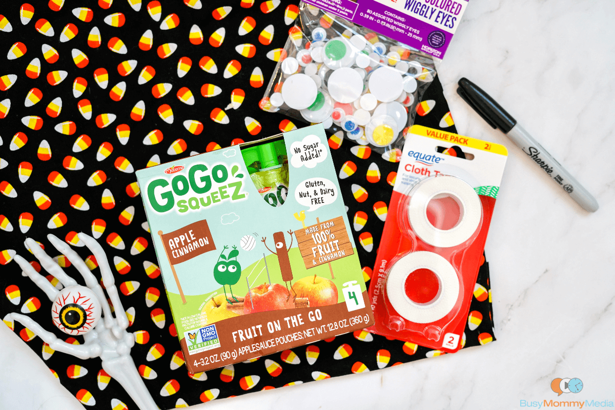 Mummy Applesauce - Healthy Halloween Snacks