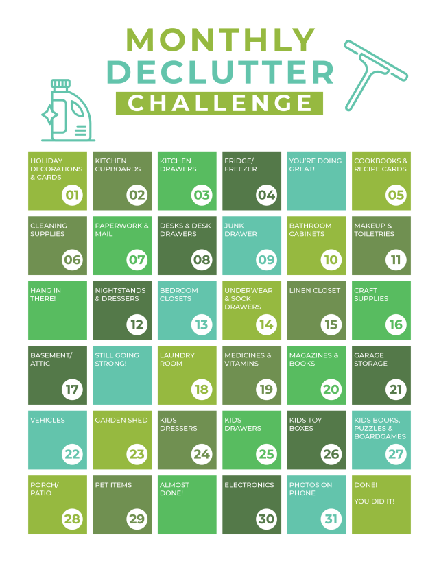 30 Day Declutter Challenge (January Declutter Challenge)