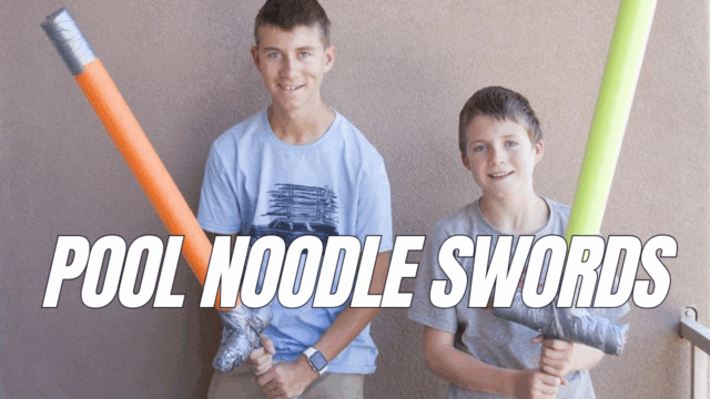Easiest DIY Pool Noodle Swords